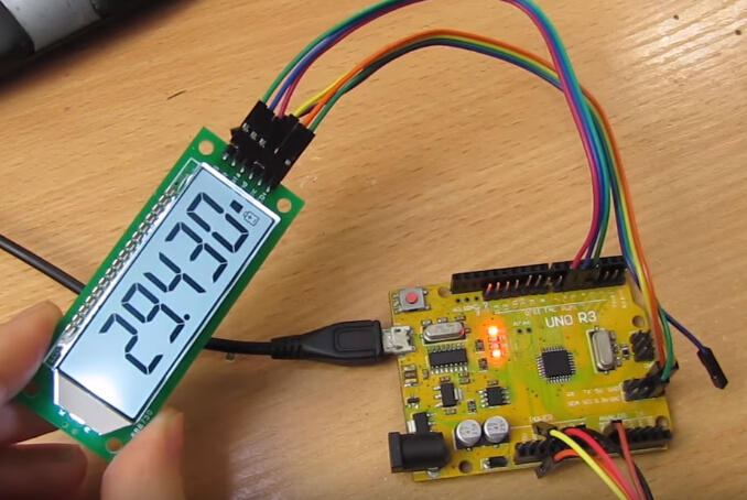 Segment Lcd Module 6 Bit 8 Segment 3 Wires Spi Ht1621 Controller Character Lcd For Arduino